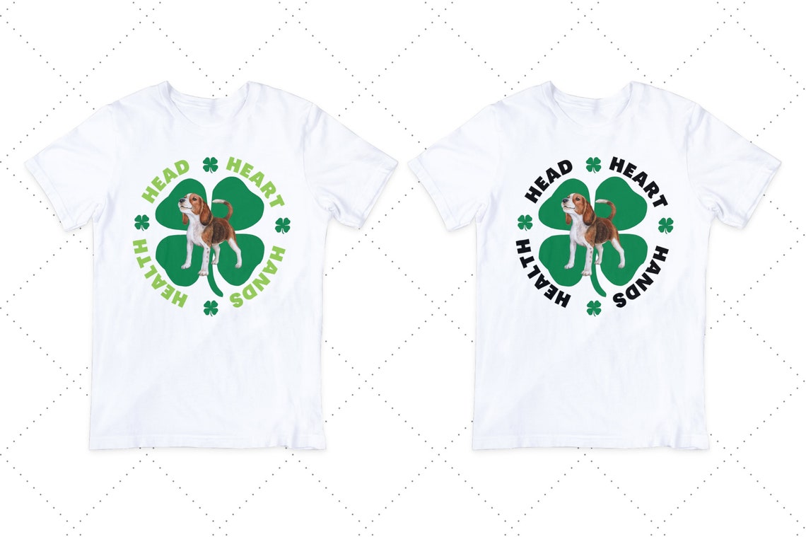 4H Clover Dog PNG Dog Png for 4H T-shirt 4H Clover Dog Print | Etsy