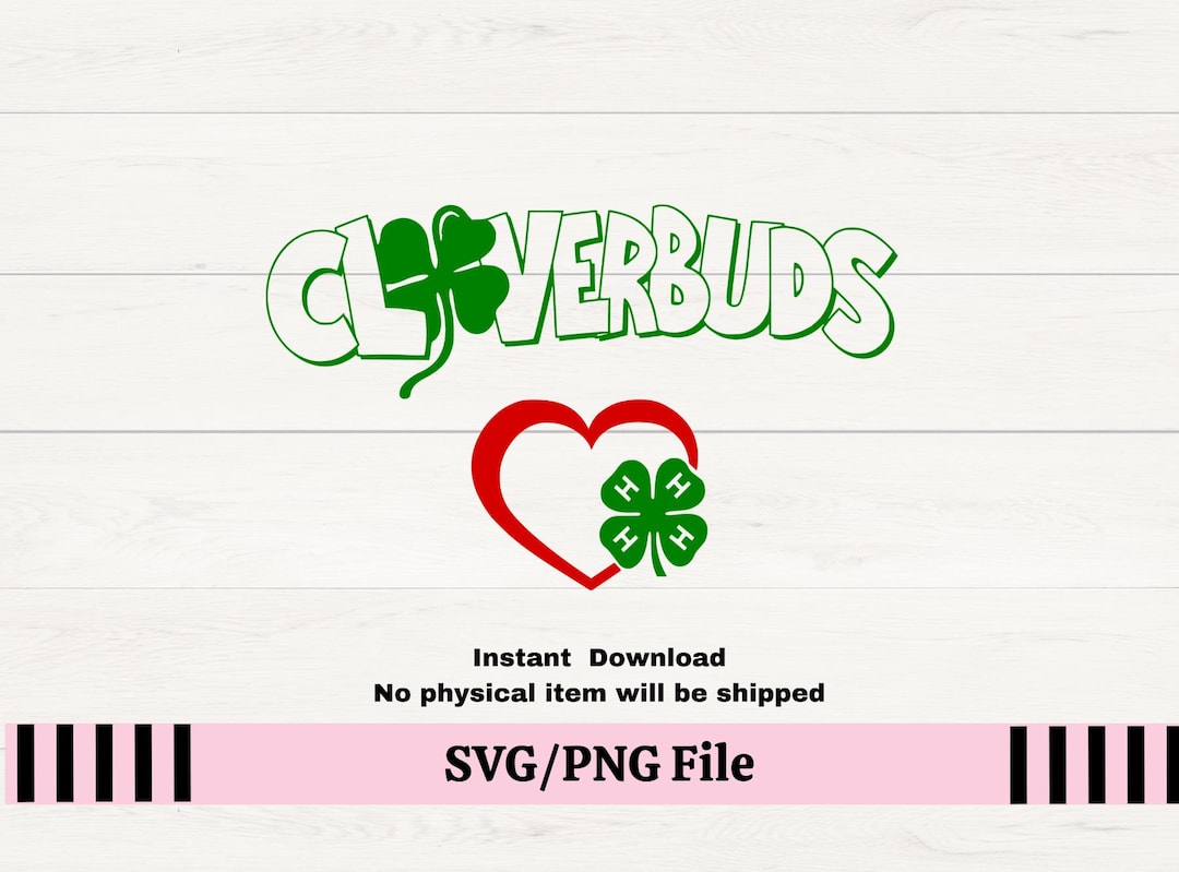 4H Cloverbud SVG for T-shirts, 4H Clover PNG for Sublimation, 4H Club T ...