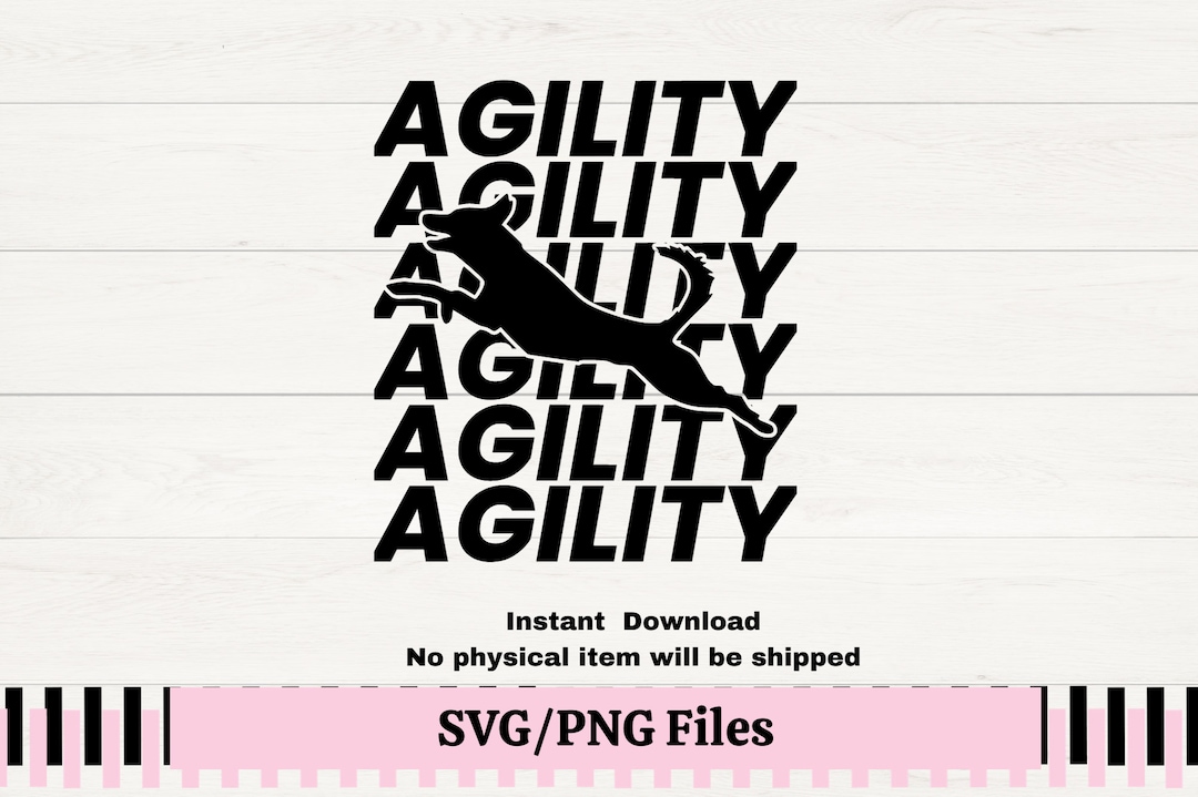 Agility Dog SVG, Agility Dog T-shirt Design, PNG for Sublimation - Etsy