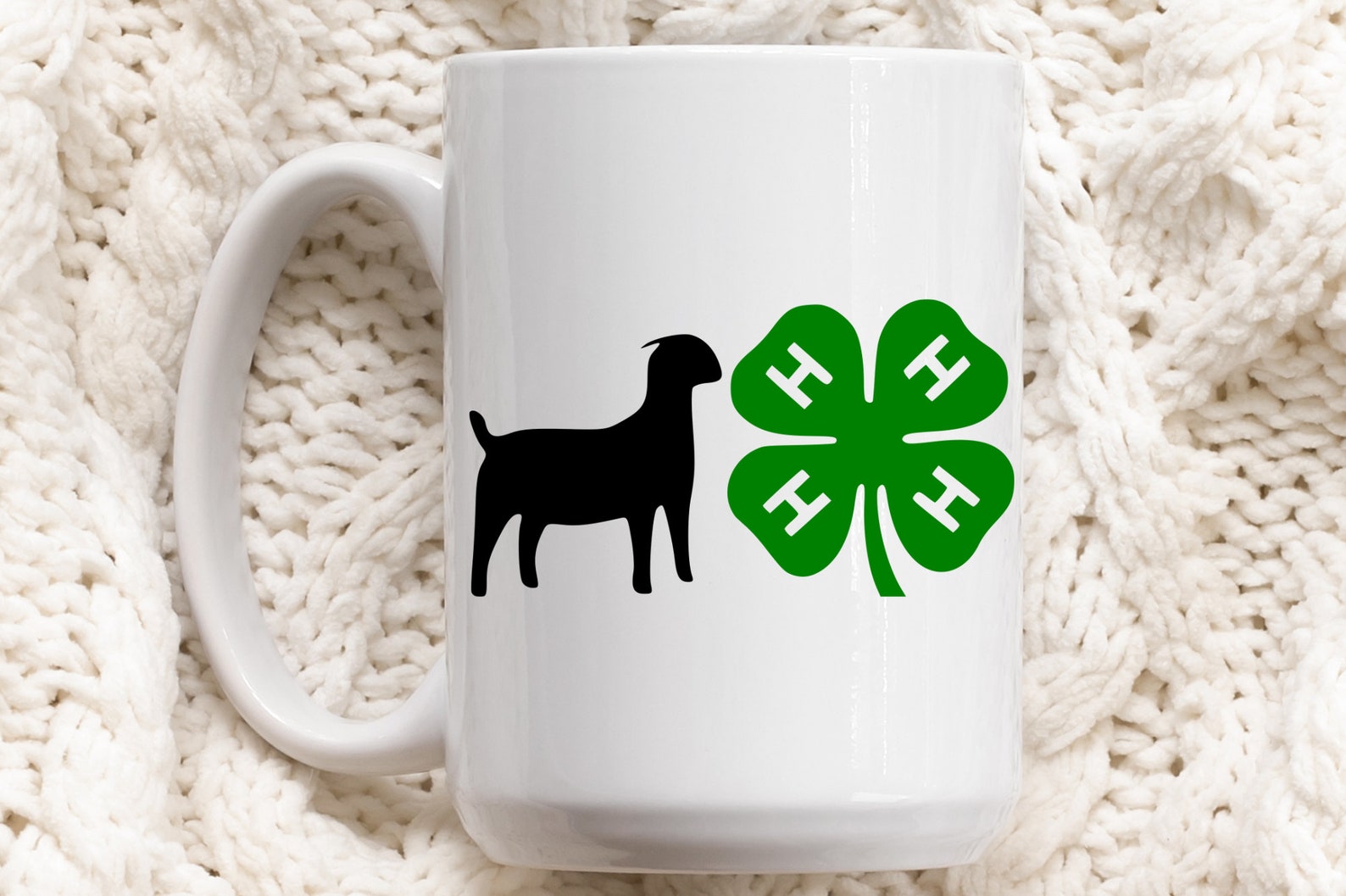 4H Clover SVG for Decals, 4H Goat Showmanship Svg for T-shirt, 4H Dairy ...