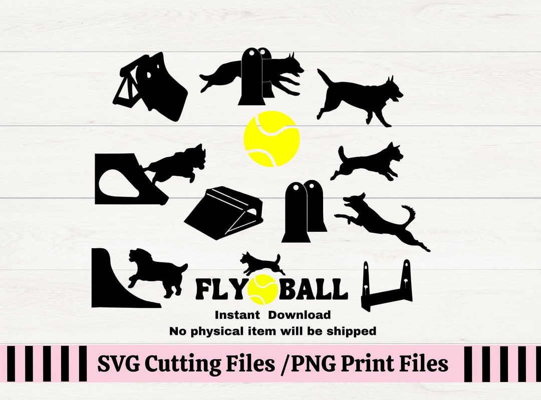 Make Your Own Flyball SVG File, Flyball Lover PNG for Sublimation ...