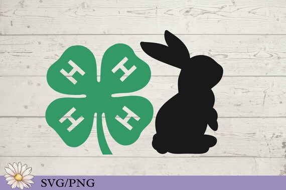 4H Clover SVG for Decals 4H Rabbit Showmanship Svg for - Etsy