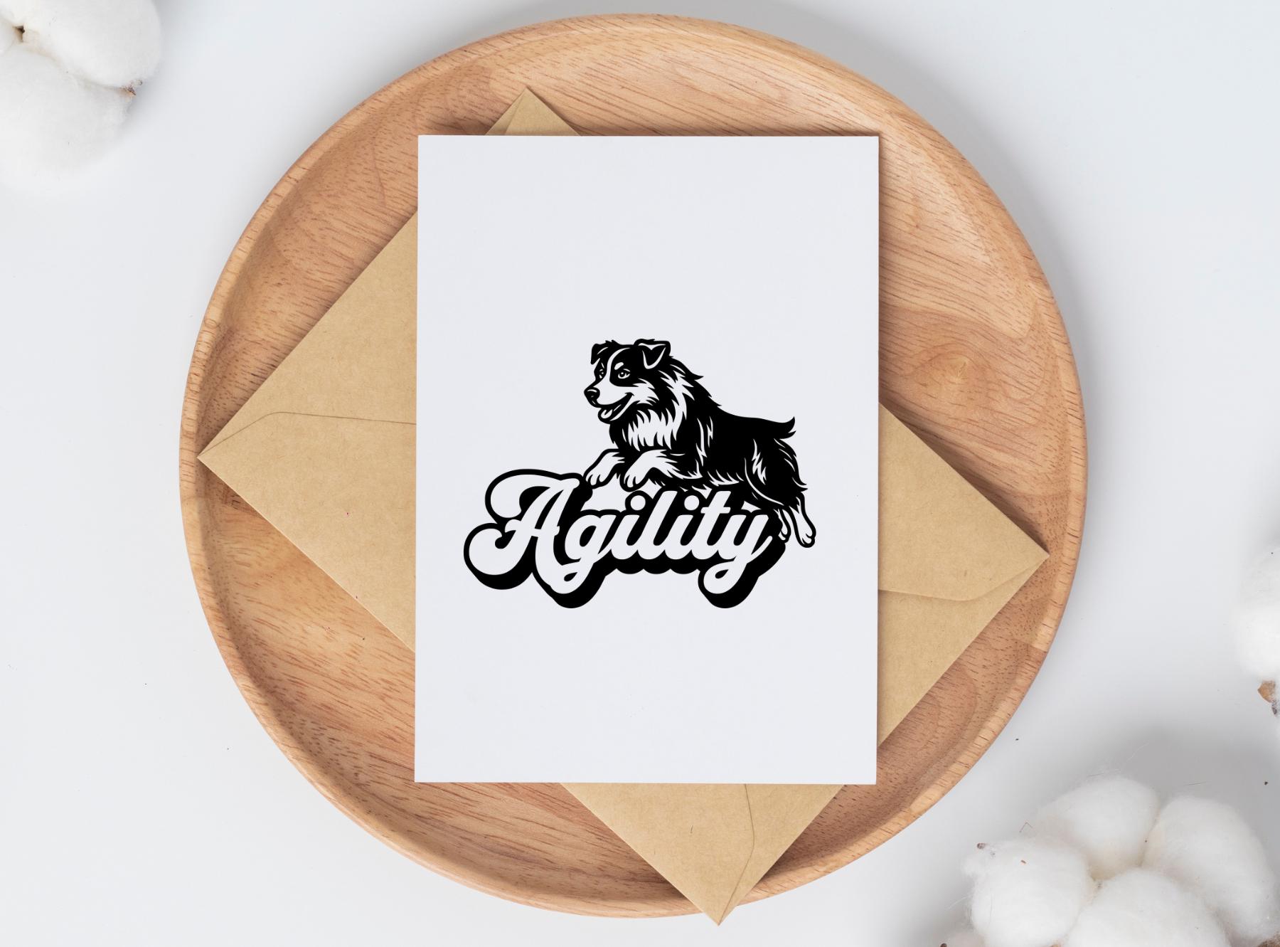 Aussie Agility Dog SVG for Vinyl Decals, Australian Shepherd Agility ...