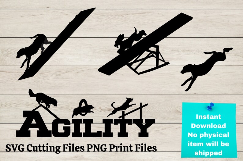 Agility Dog SVG/PNG Bundle 14 Agility Svg's for Vinyl Car - Etsy