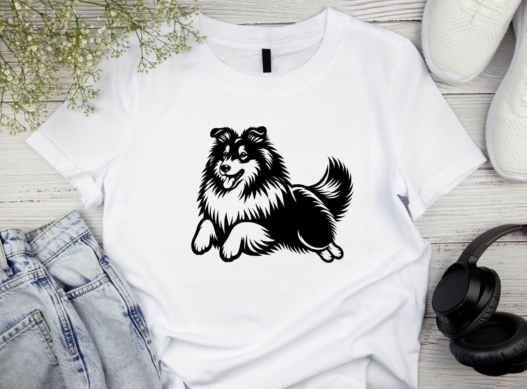Sheltie Agility Dog SVG for Vinyl Decals, Shetland Sheepdog Agility ...