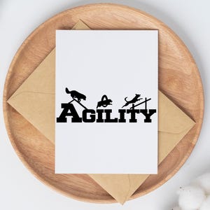 Agility Dog Silhouette SVG, Gift for Dog Trainer PNG, Agility Course ...