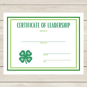 Printable 4-H End of Year Recognition, Printable Certificates for 4H ...