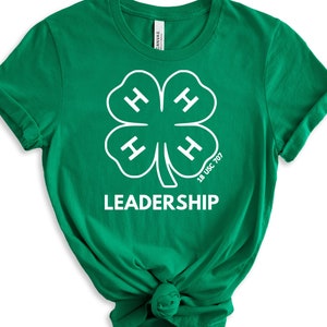 4H Leadership SVG for Decals, 4H Clover Leadership T-shirt Design, 4H ...