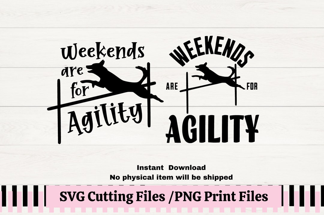 Les week-ends sont pour l'agilité SVG, Border Collie, PNG pour les ...