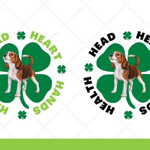 4H Clover Dog PNG Dog Png for 4H T-shirt 4H Clover Dog Print - Etsy