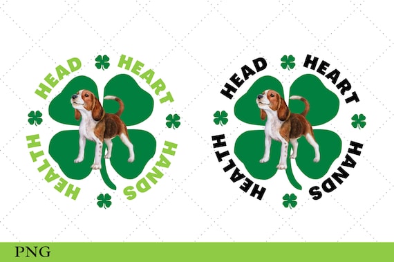 4H Clover Dog PNG Dog Png for 4H T-shirt 4H Clover Dog Print | Etsy