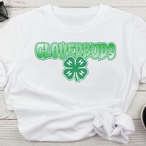 4H Cloverbuds PNG for T-shirts, 4H Clover PNG for Sublimation, 4H Club ...