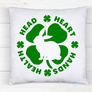 4H Clover SVG for Decals, 4H Rabbit Showmanship Svg for T-shirt, 4H ...