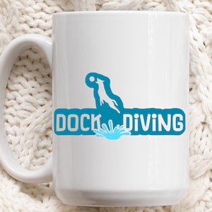 Dog Dock Diving SVG for Vinyl Decal, Dock Dog PNG for Sublimation for T ...