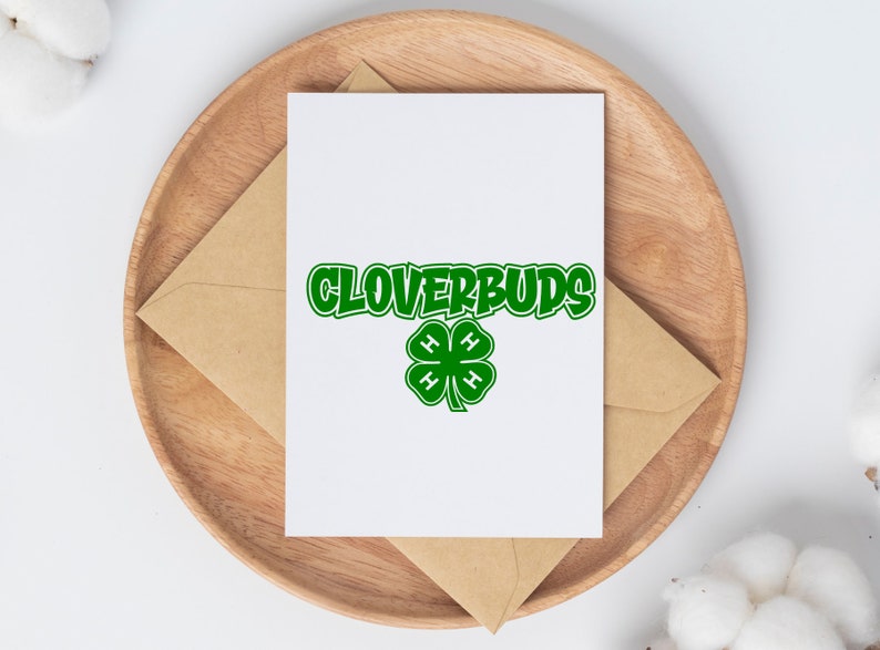 4H Cloverbuds SVG, PNG, Club T-shirt Design (digital Download) - Etsy
