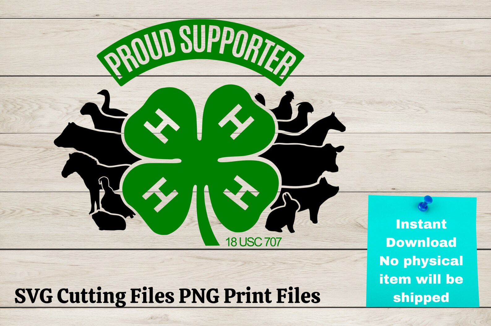 4H Clover SVG for Decals, 4H Showmanship, Swine, Poultry, Rabbit, Dairy ...