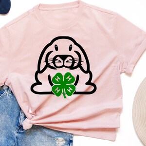 Bunny Rabbit SVG for Decals, 4H Rabbit Showmanship Svg for T-shirt, 4H ...