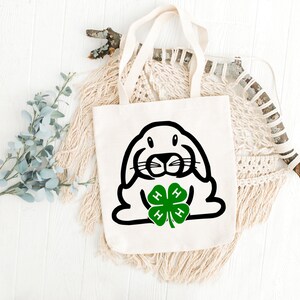 Bunny Rabbit SVG for Decals, 4H Rabbit Showmanship Svg for T-shirt, 4H ...