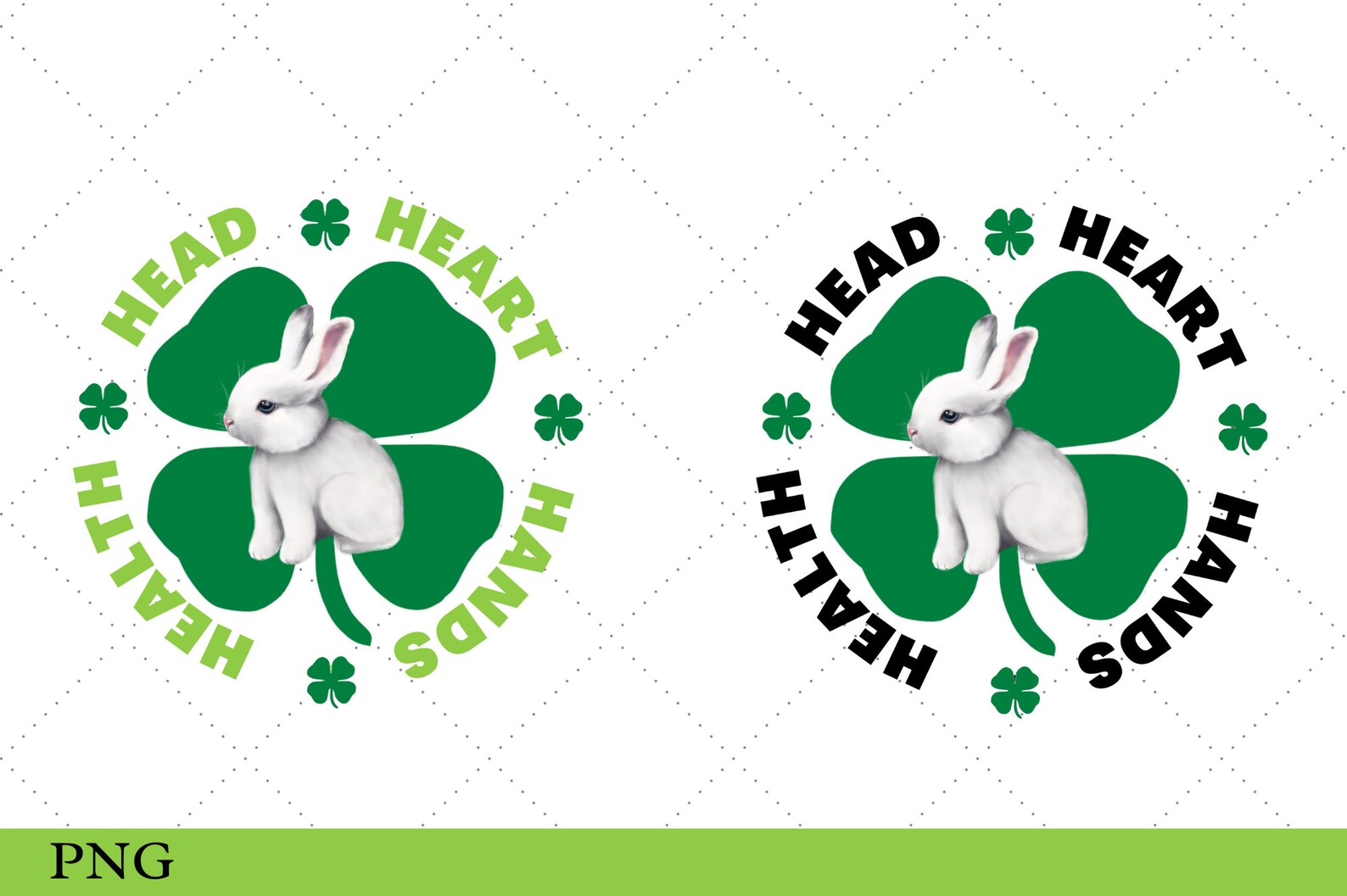 4H Clover Rabbit PNG Rabbit Png for 4H T-shirt 4H Clover - Etsy