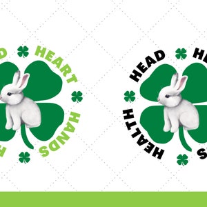 4H Clover Rabbit PNG Rabbit Png for 4H T-shirt 4H Clover - Etsy