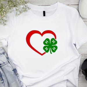 4H Cloverbud SVG for T-shirts, 4H Clover PNG for Sublimation, 4H Club T ...