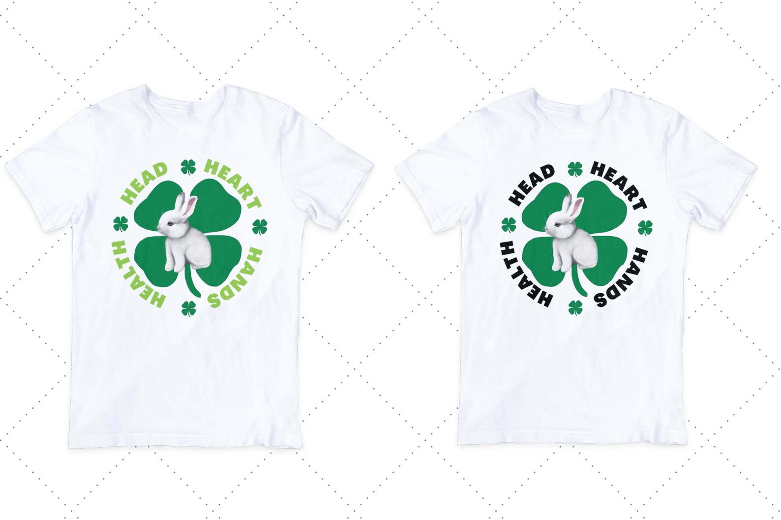 4H Clover Rabbit PNG Rabbit Png for 4H T-shirt 4H Clover - Etsy