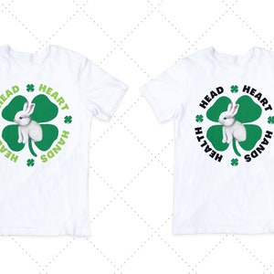 4H Clover Rabbit PNG Rabbit Png for 4H T-shirt 4H Clover - Etsy
