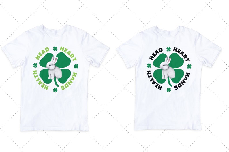 4H Clover Rabbit PNG Rabbit Png for 4H T-shirt 4H Clover - Etsy