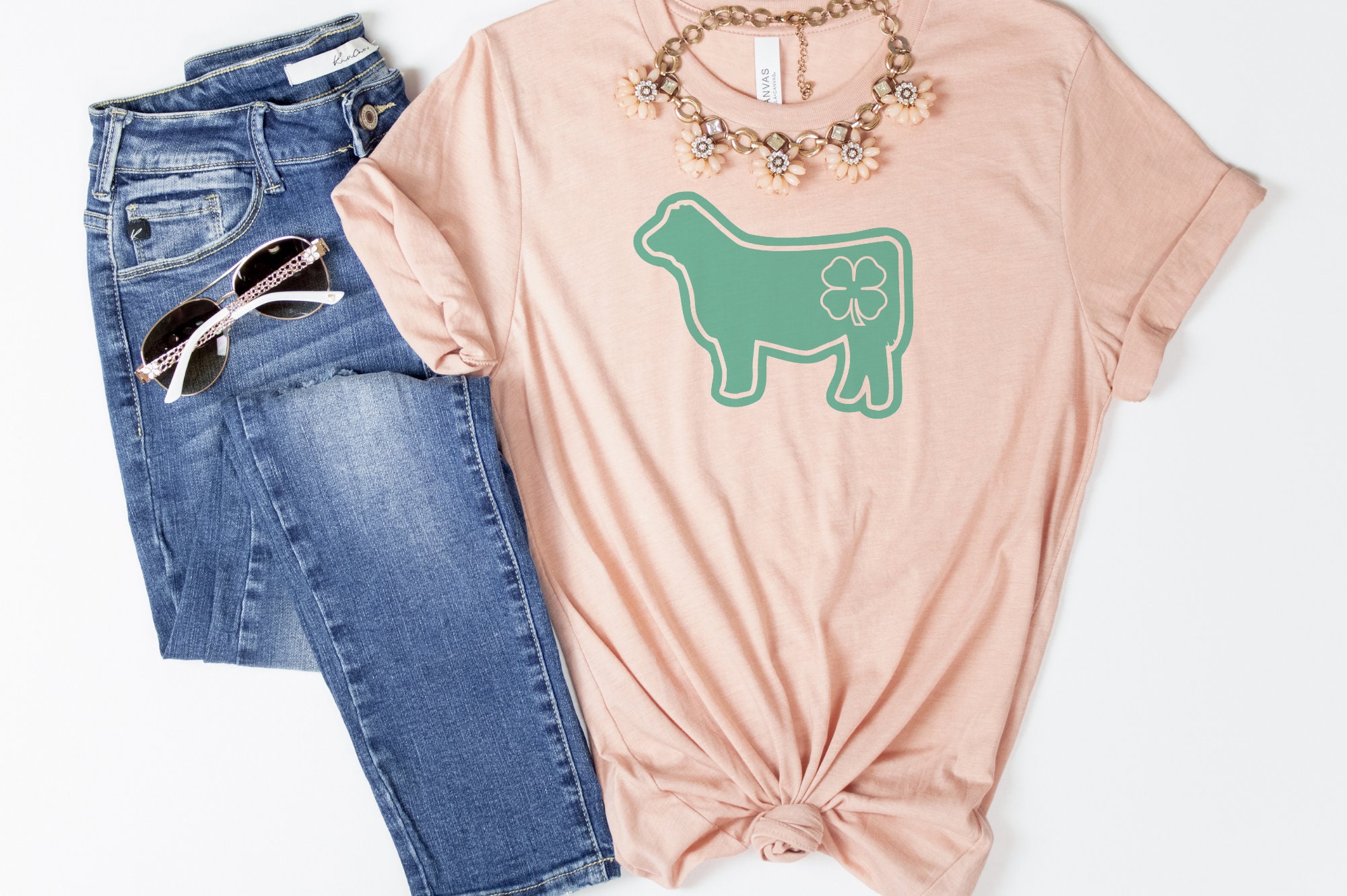 4H Steer With Clover SVG for Decals 4H Steer Showmanship Svg - Etsy