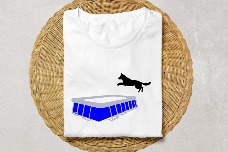 Make Your Own Dog Dock Diving SVG File, Dog Sports Lover PNG for ...