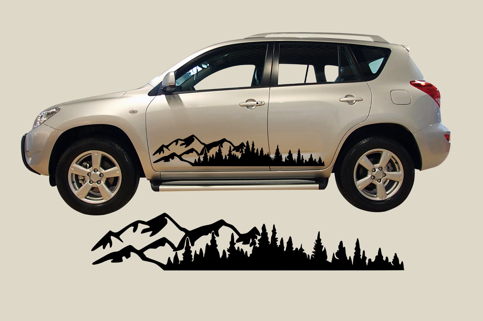 Vehicle Graphic SVG Mountain Range Car Decal Design - Etsy