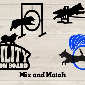 Make Your Own Dog Agility Course SVG/PNG Bundle, 21 Dog Agility ...