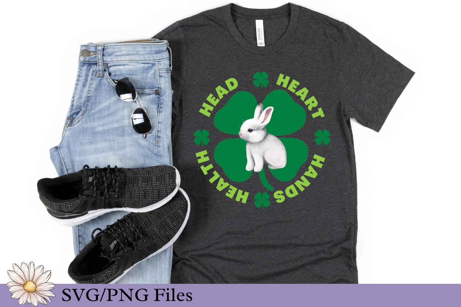 4H Clover Rabbit PNG Rabbit PNG for 4H T-shirt 4H Clover - Etsy