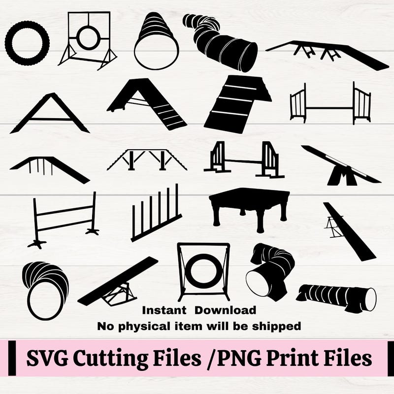 Dog Agility Stickers Svg - Etsy