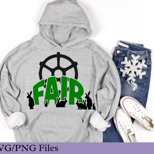 4H Rabbit SVG, County Fair Design for T-shirt, Rabbit Showmanship at ...