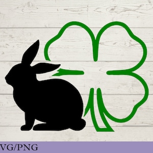 4H Clover SVG for Decals, 4H Rabbit Showmanship Svg for T-shirt, 4H ...