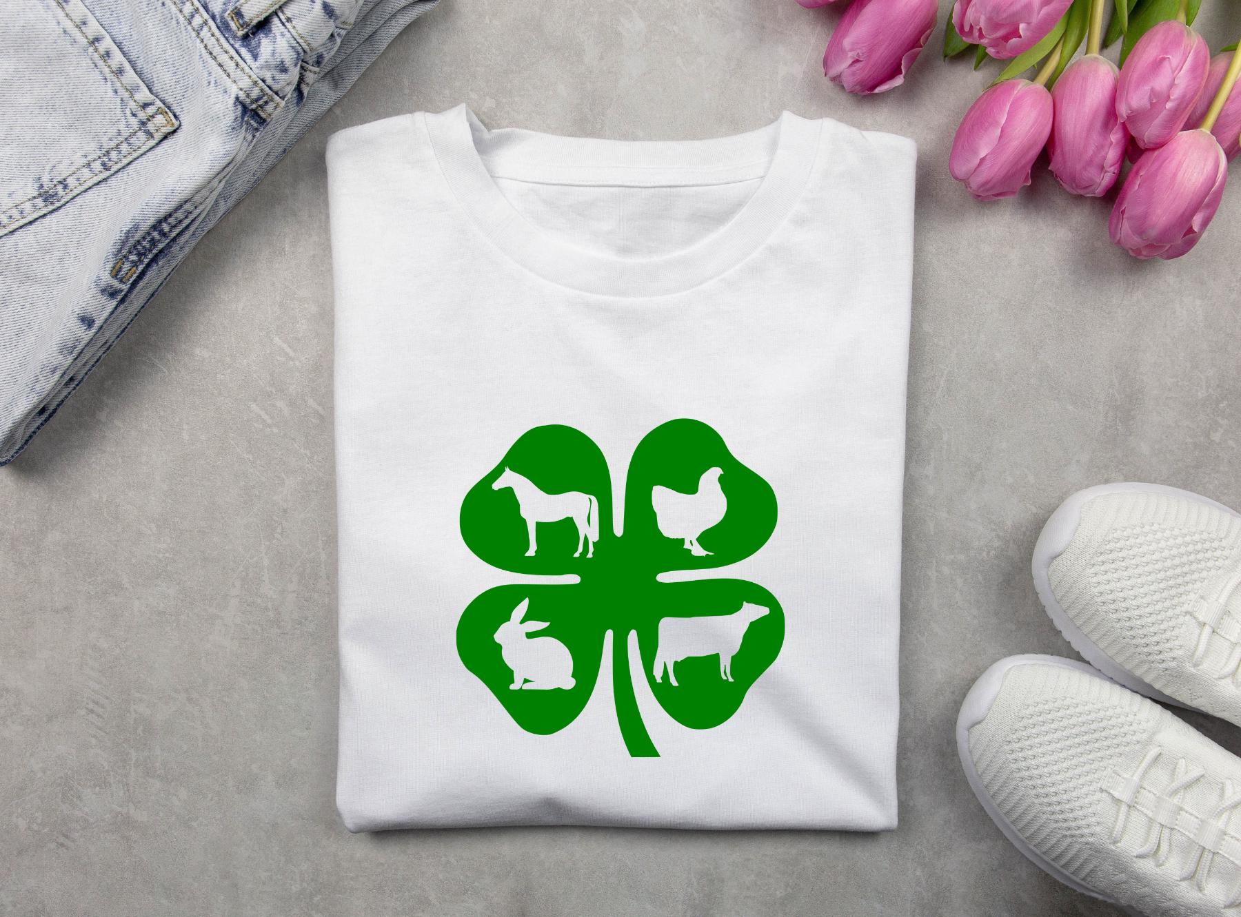 4H Clover SVG, County Fair Showmanship PNG, Livestock Farm Animals ...