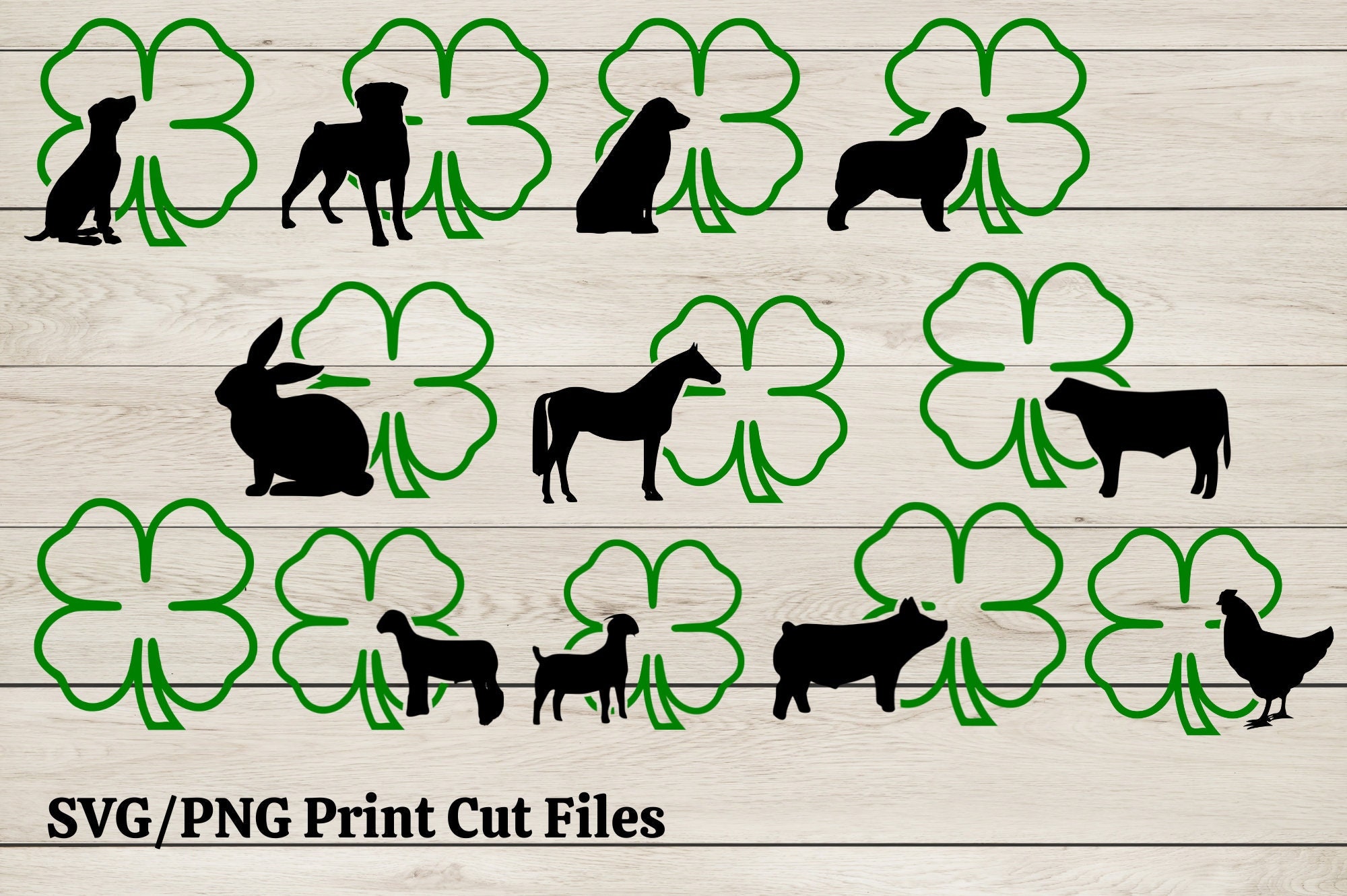 4H Clover SVG for Decals 4H Showmanship Swine Poultry - Etsy