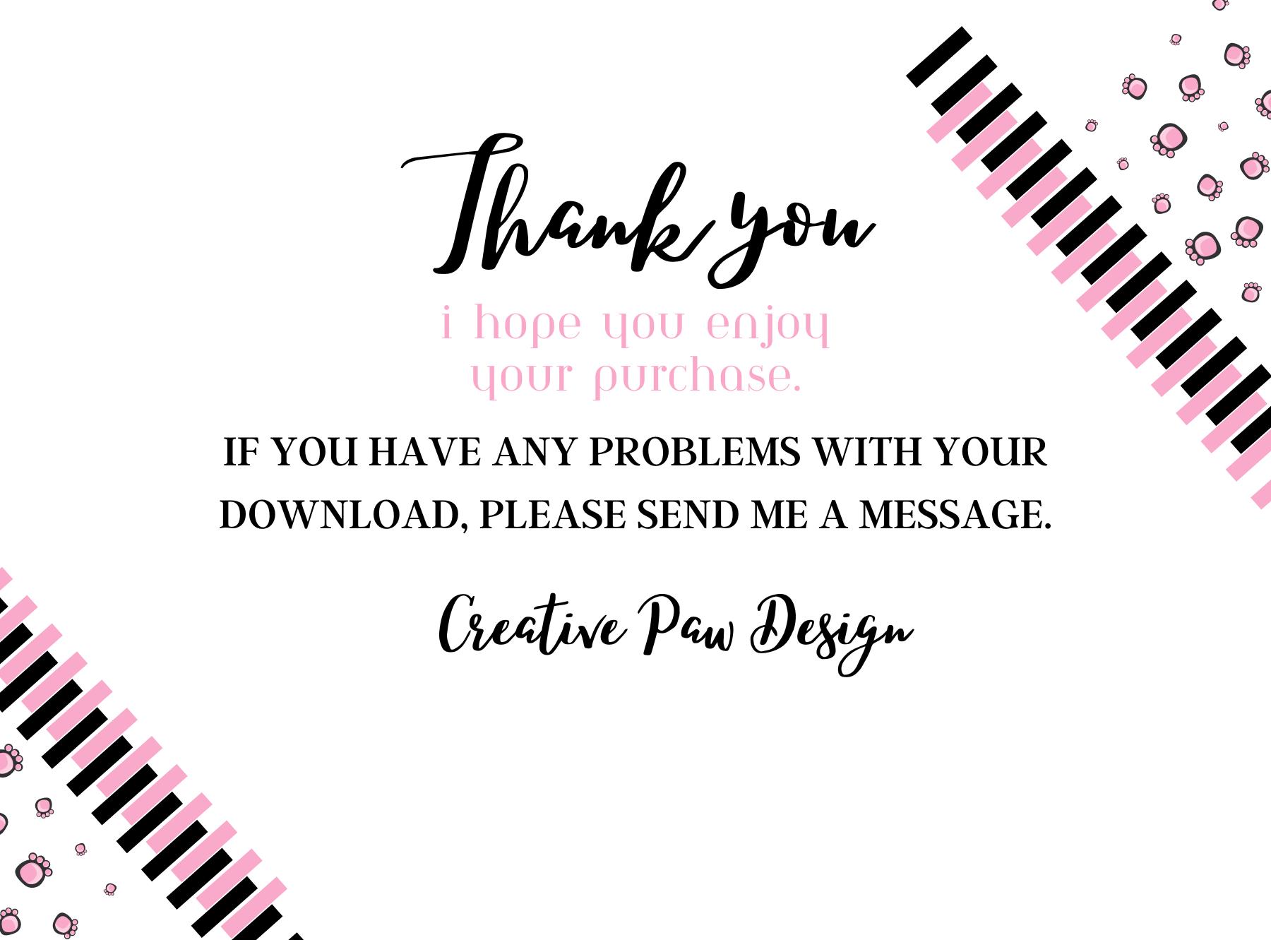 Printable 4H Thank You Card Template, 5x7 Print at Home Thank You Cards ...