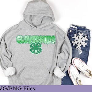 4H Cloverbuds PNG for T-shirts, 4H Clover PNG for Sublimation, 4H Club ...