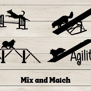 Make Your Own Dog Agility Course SVG/PNG Bundle, 21 Dog Agility ...