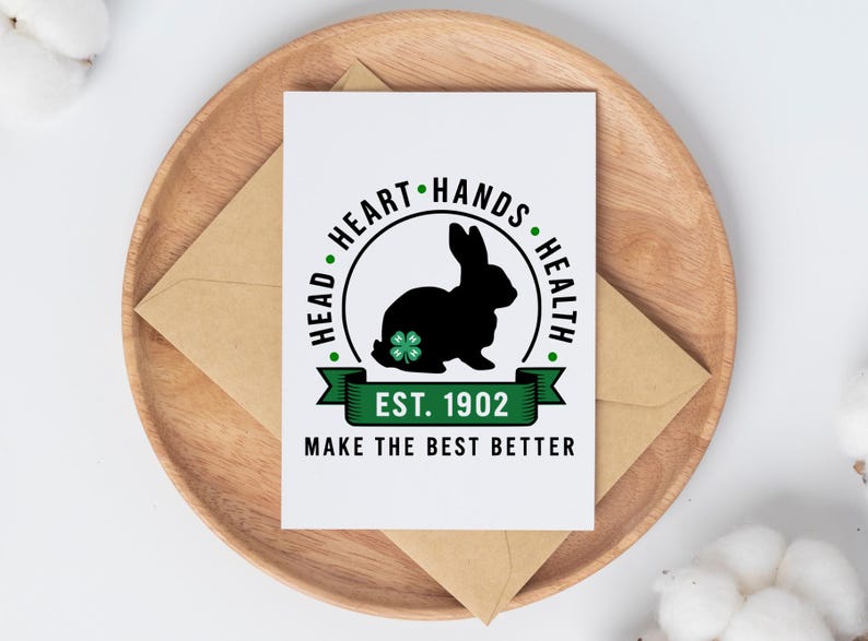 4H Rabbit Showmanship PNG, County Fair Exhibitor Design (digital ...