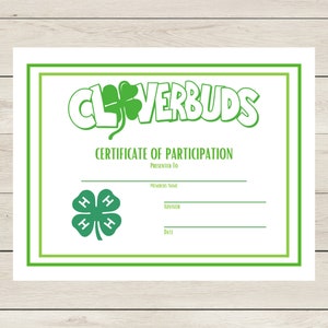 Printable 4-H End of Year Recognition, Printable Certificates for 4H ...