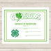 Printable 4-H End of Year Recognition, Printable Certificates for 4H ...