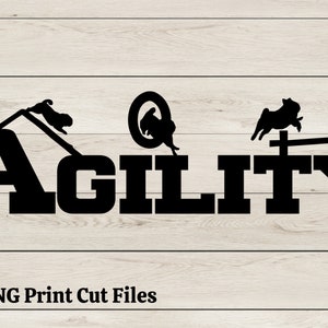 Pug Agility Dog SVG for Vinyl Car Decals, Gift for Agility Dog Lover ...
