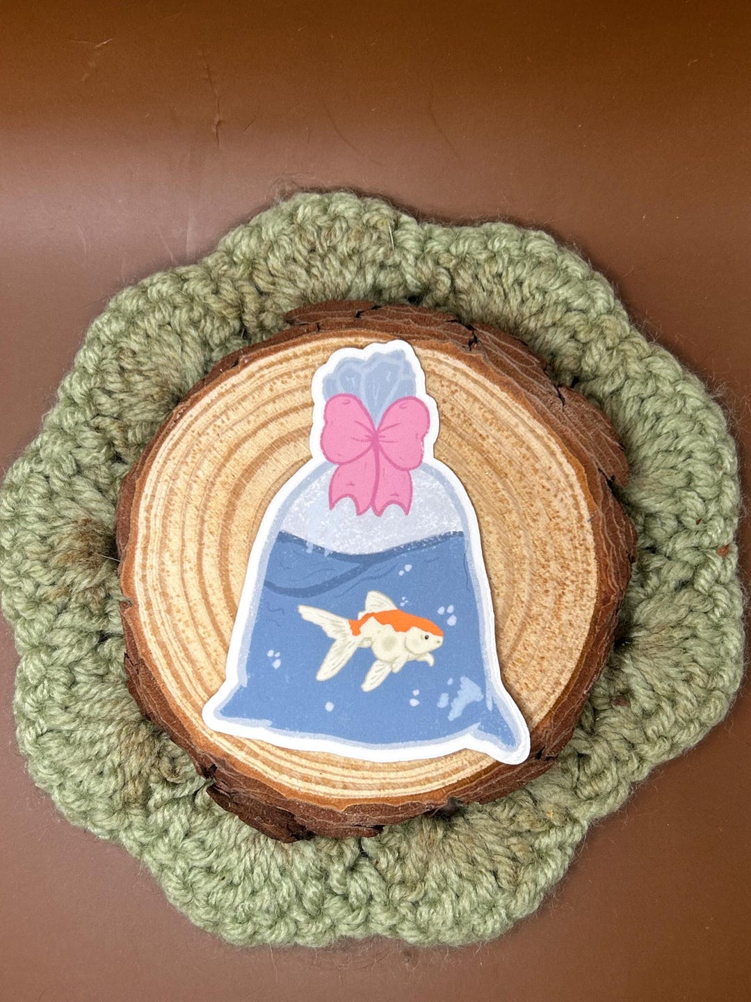 Goldfish Sticker | Cute Hand-made Fish Art - Etsy
