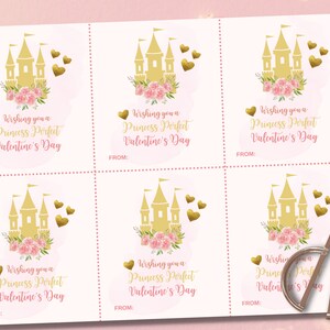Princess Valentine’s Day Printable Cards for Kids | Instant Download - Etsy