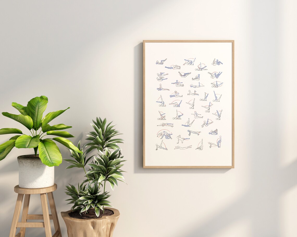 Printable, Pilates Poster, Pilates Wall Art, Pilates Print, Digital ...