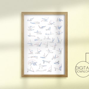 Printable, Pilates Poster, Pilates Wall Art, Pilates Print, Digital ...