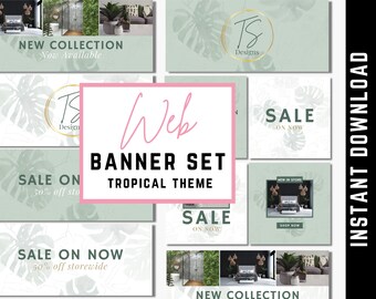 Tropical Website Theme - Etsy
